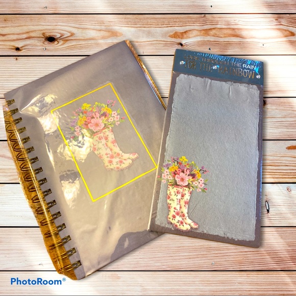 Pedal and stone | Office | Spiral 5x 7 Journal And Magnetic Note Pad ...